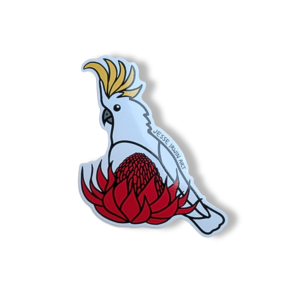 Jesse Irwin Sticker | Cockatoo – MoB Shop